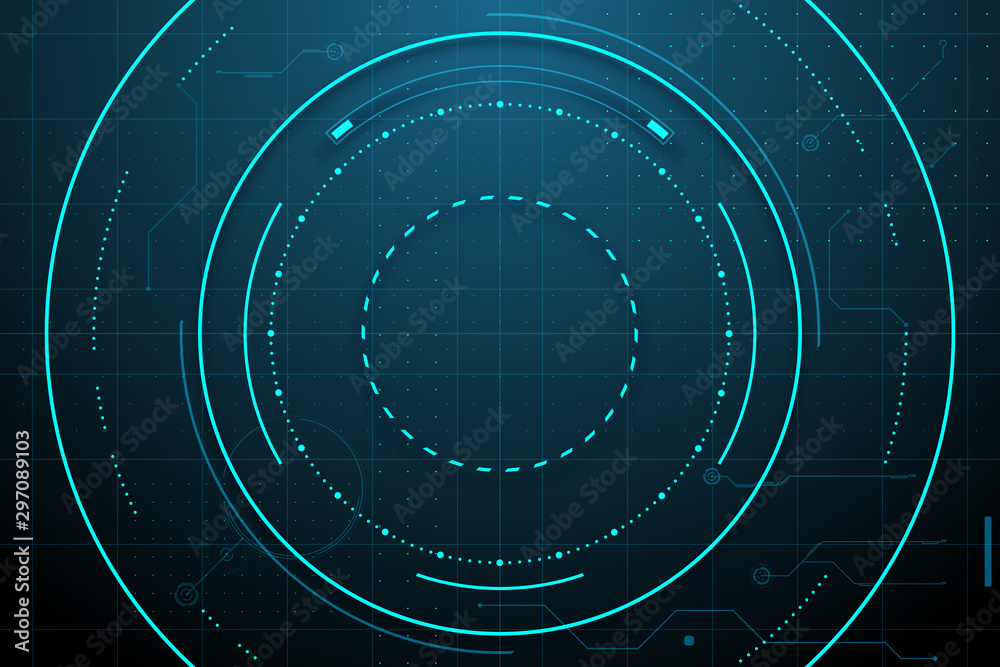 Futuristic graphic user interface background Stock Vector | Adobe Stock