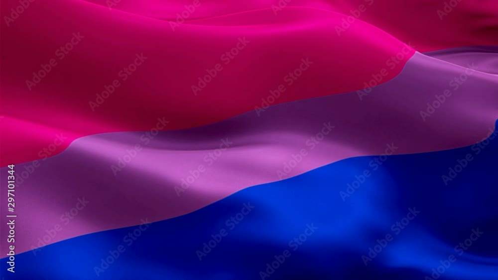 Rainbow Bi Pride Flag video waving in wind. Bisexual Flag background Bisexual play,fantasies ...