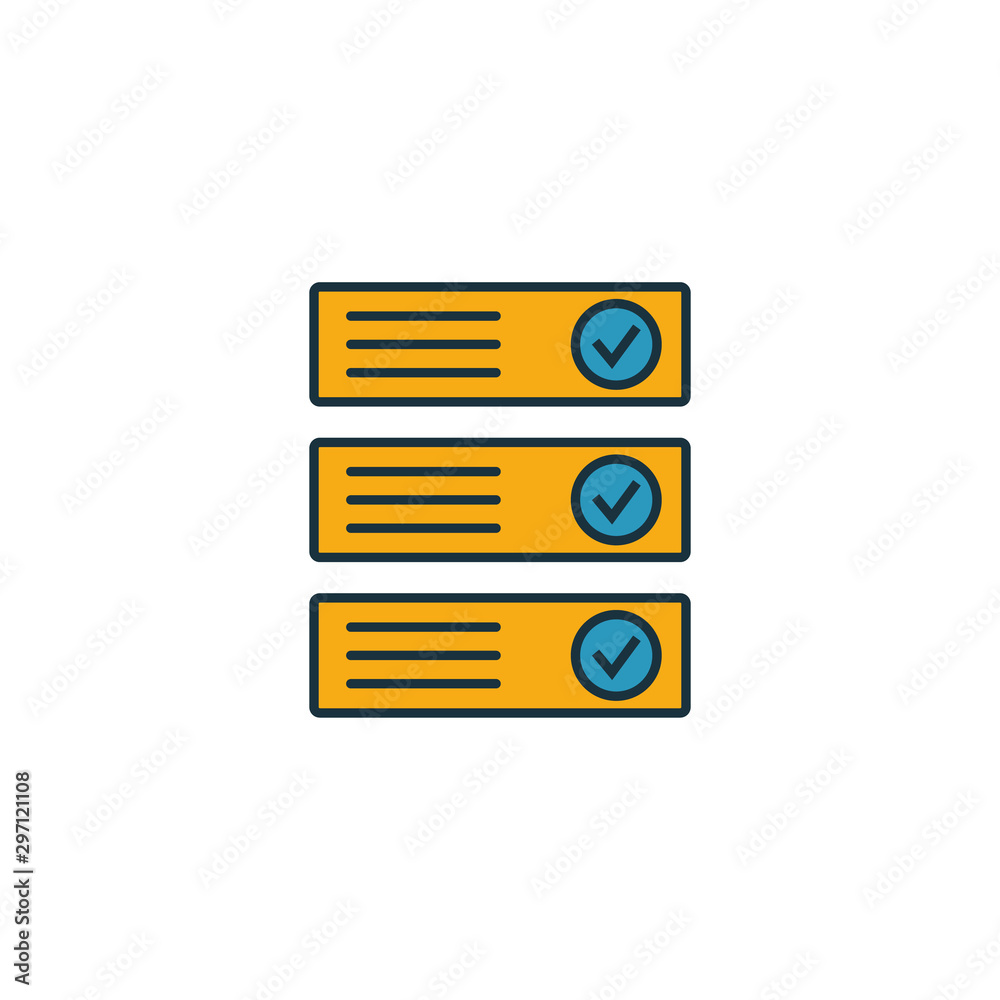 Ordered Records icon set. Four elements in diferent styles from crypto ...