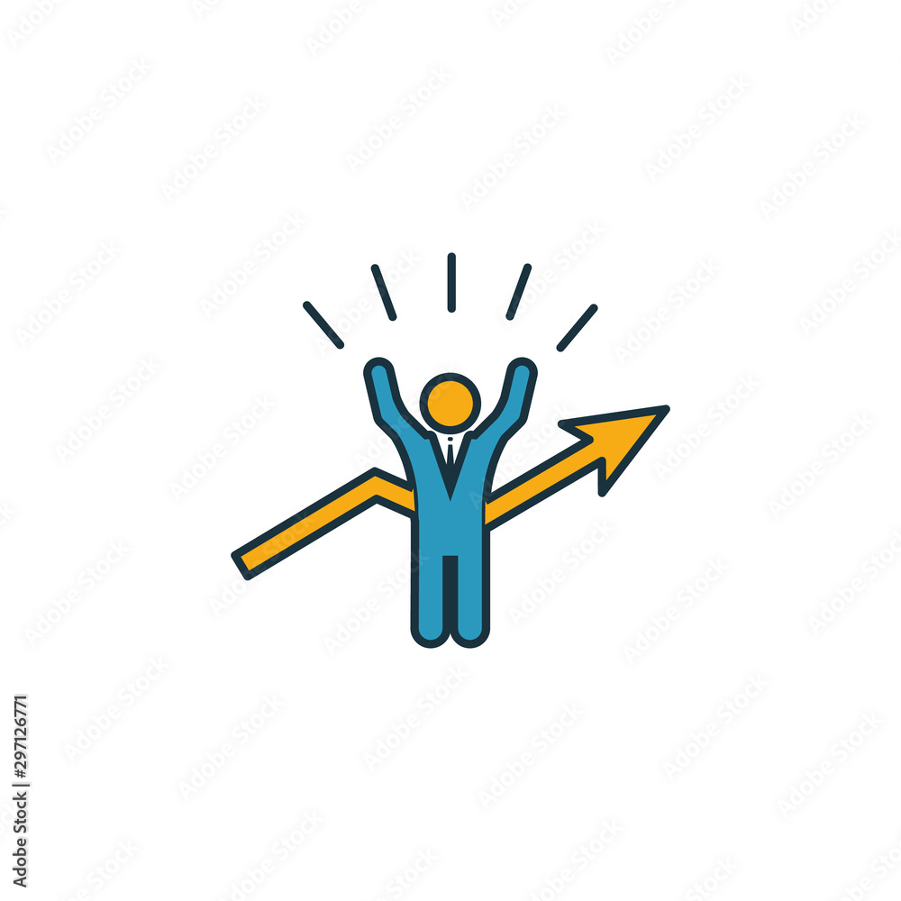 Employee Motivation icon set. Four elements in diferent styles from ...