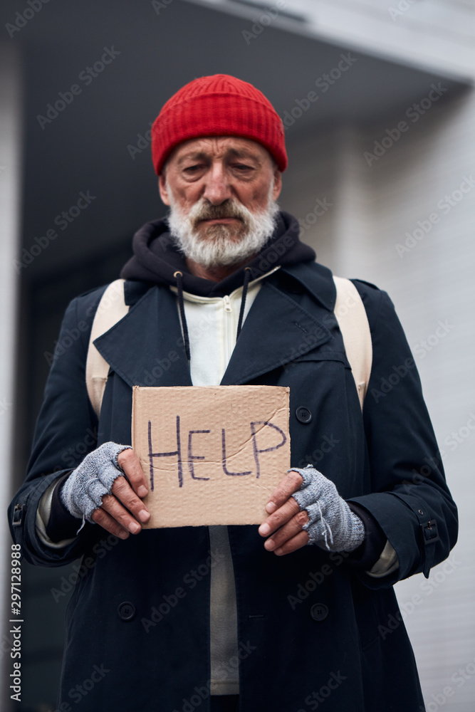 Homeless Man Standing