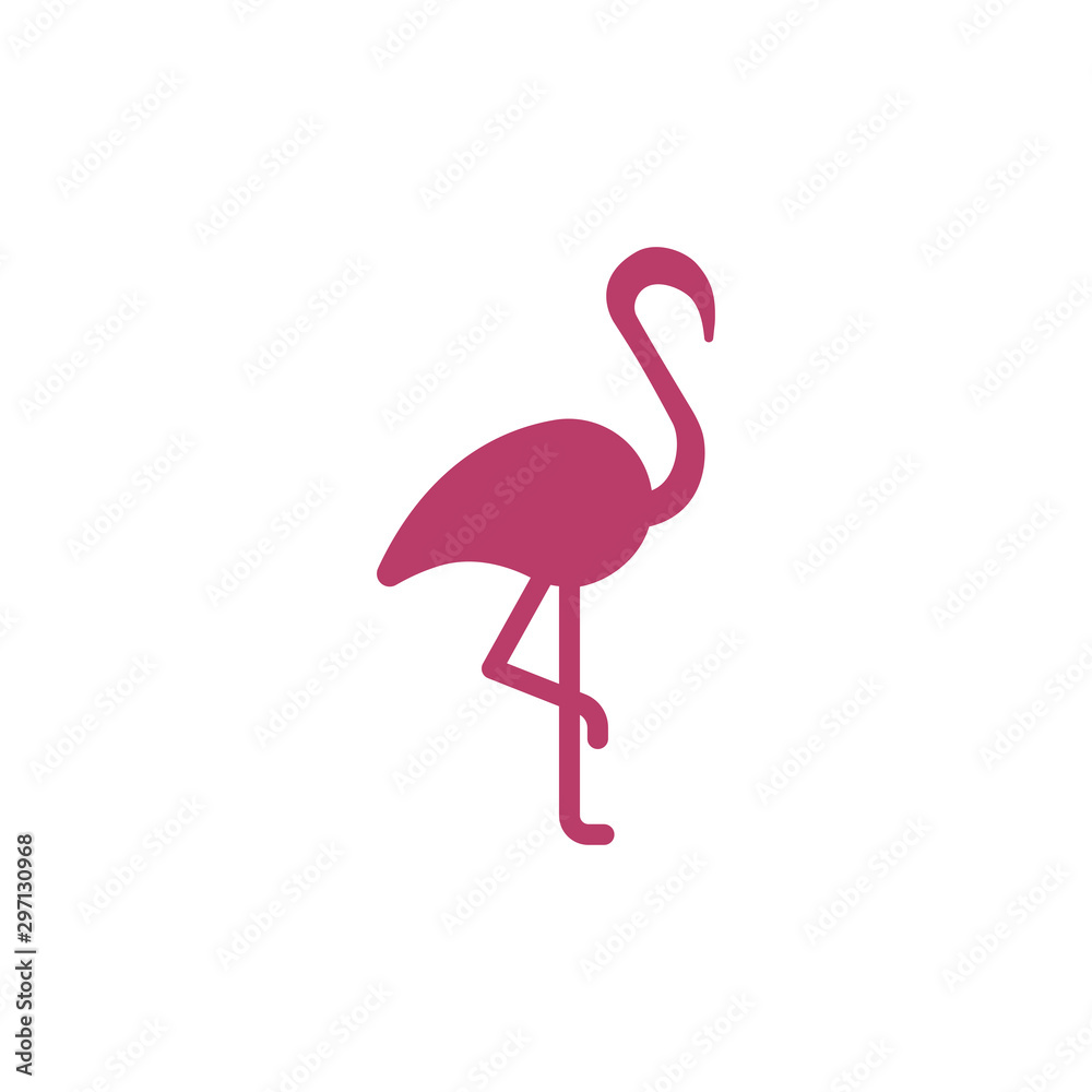 Flamingo icon vector. Linear style sign for mobile concept and web ...
