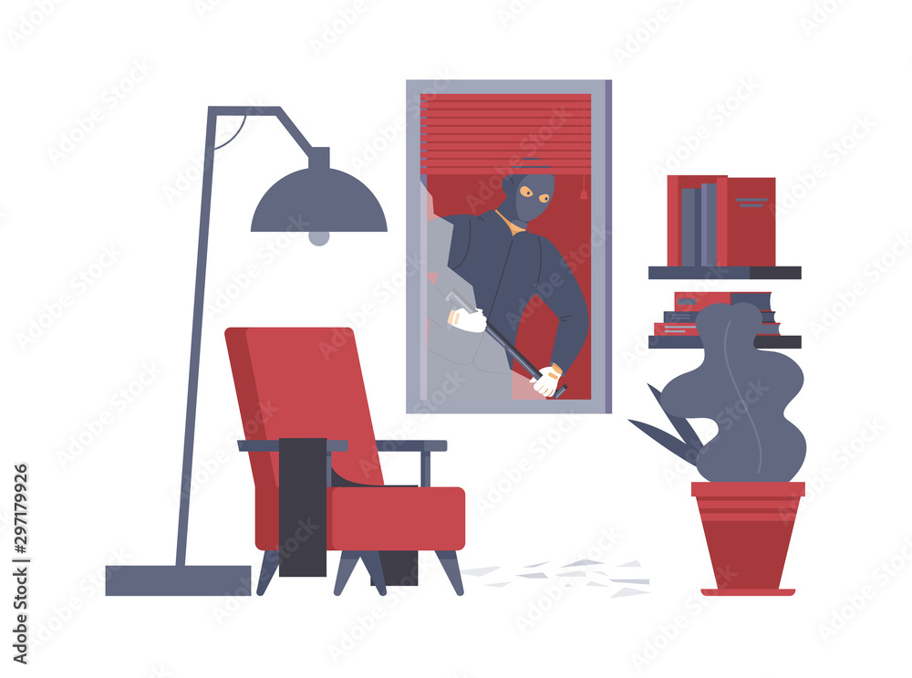 Robbed House Cartoon