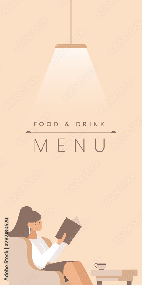 Gourmet restaurant flat banner vector template. Cafe visitor, customer ...
