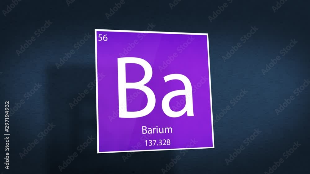 Periodic Table of Elements Cinematic Animated Series - Element Barium ...