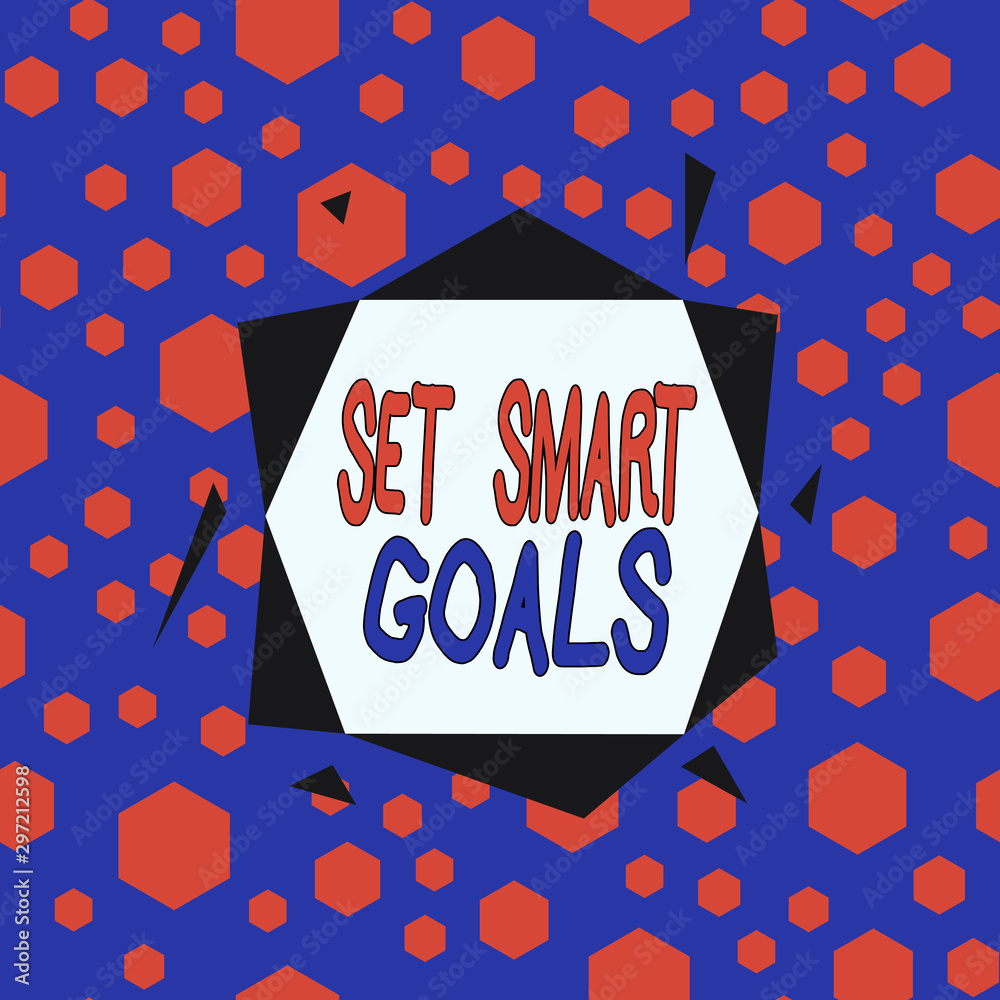 Word writing text Set Smart Goals. Business photo showcasing giving ...