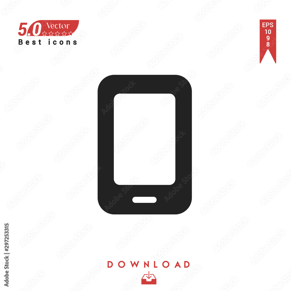 black tablet icon. tablet icon vector isolated on white background ...