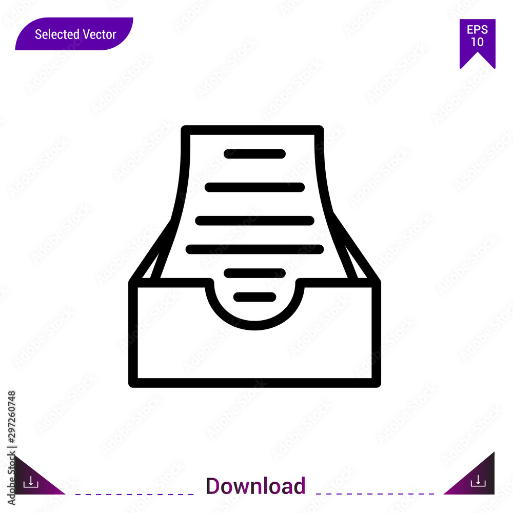 inbox icon vector . Best modern, simple, isolated, dialogue-set , logo ...