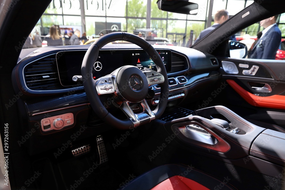 Mercedes Benz - AMG - GLE 53 4Matic Coupe Interior detail view with ...