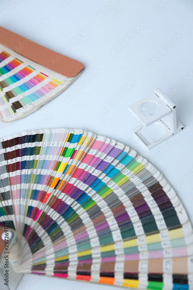 Sample colors catalogue pantone or colour swatches book Stock Photo ...