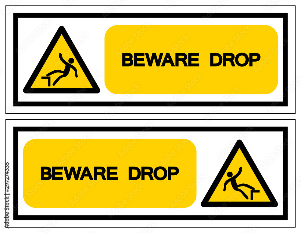 Beware Drop Symbol, Vector Illustration, Isolate On White Background ...