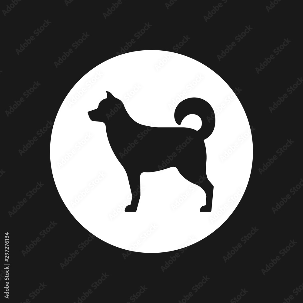 Dog icon. Vector element for your design Stock Vector | Adobe Stock