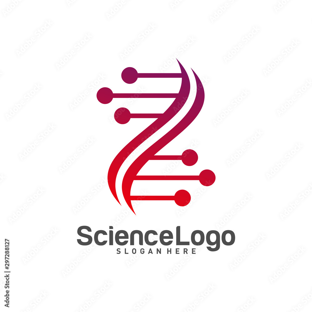 DNA Logo Design Concept Vector. Creative DNA Logo Template. Icon Symbol ...