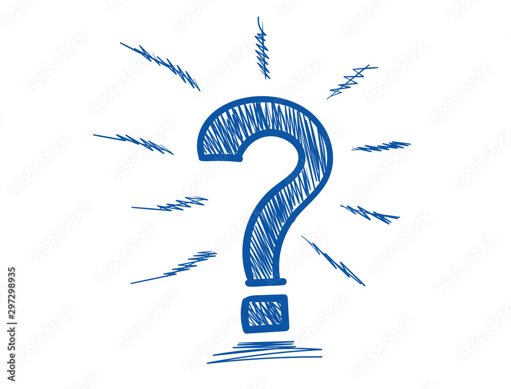 hand drawn question mark. scribble question mark Stock Vector | Adobe Stock