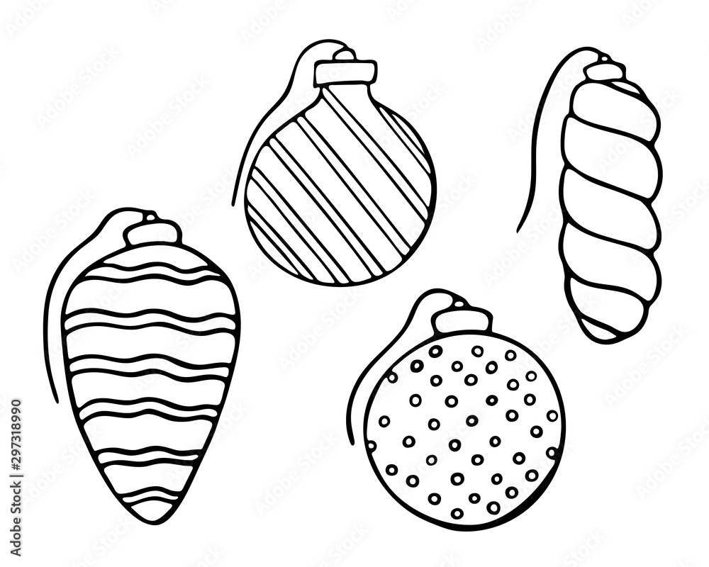 Christmas Ornament Clipart Outline