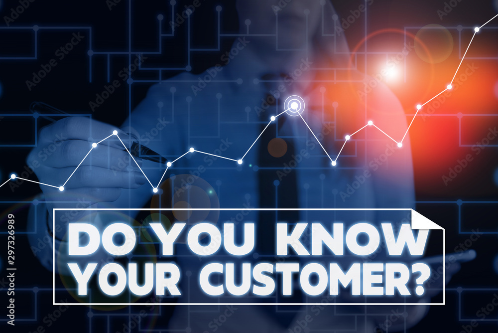 Text sign showing Do You Know Your Customer Question. Business photo ...