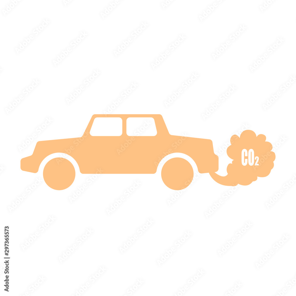 car exhaust vector illustration isolated Stock Vector | Adobe Stock