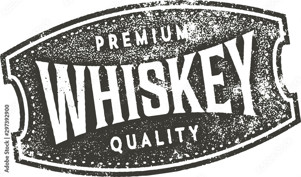 Vintage Style Whiskey Bar Sign Stock Vector | Adobe Stock
