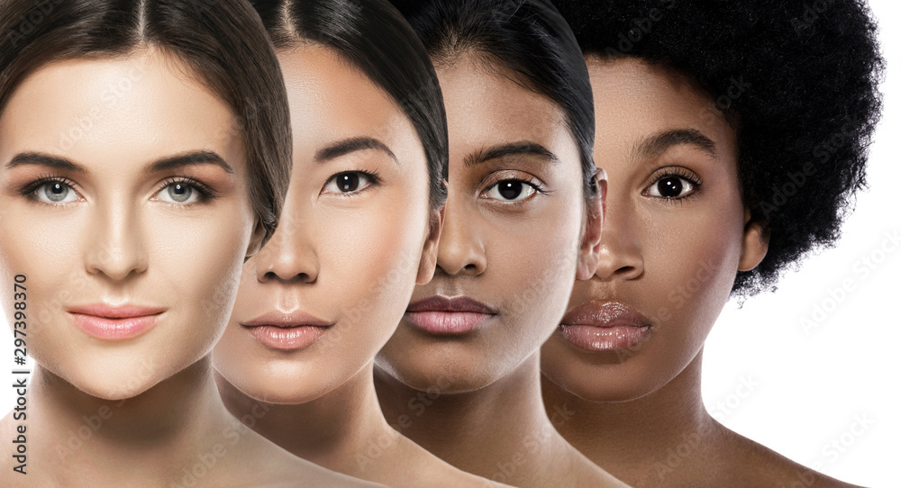 Zdjęcie Stock: Different ethnicity women - Caucasian, African, Asian ... Zdjęcie Stock: Different ethnicity women - Caucasian, African, Asian ...