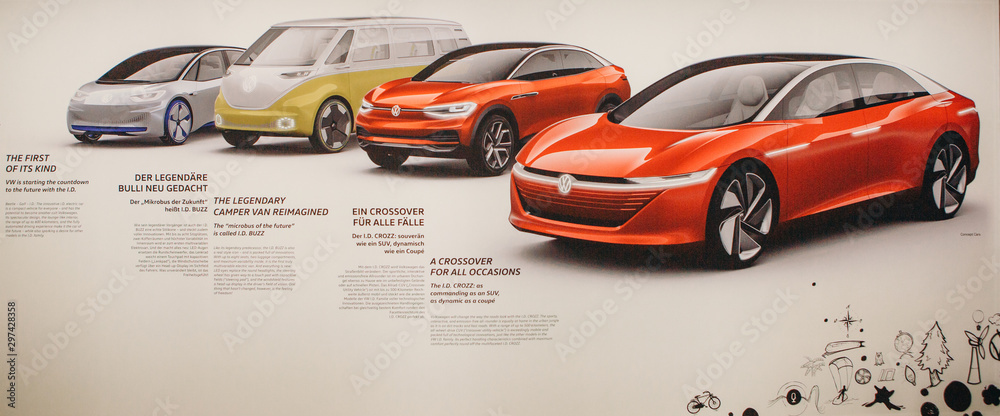 Berlin, August 29, 2018: Photo image of the new concept cars from ...