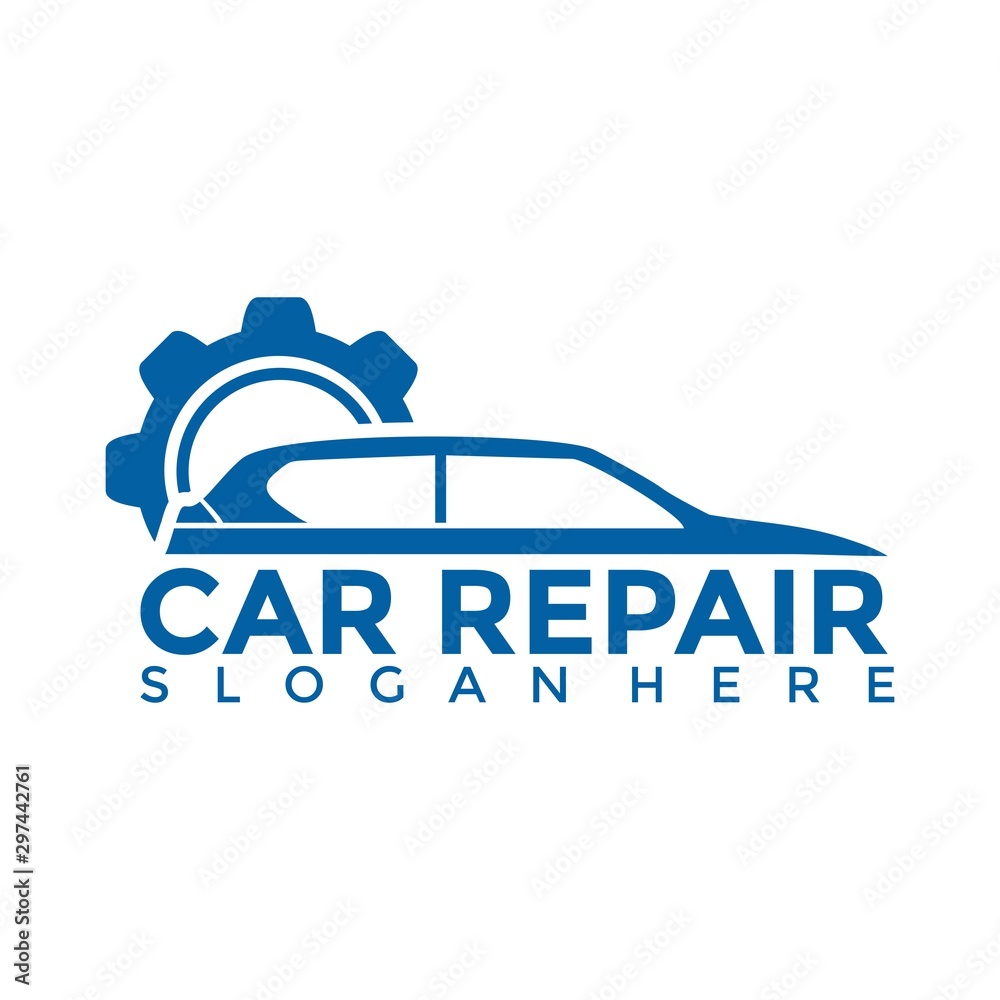 car repair, car garage logo design Stock Vector | Adobe Stock