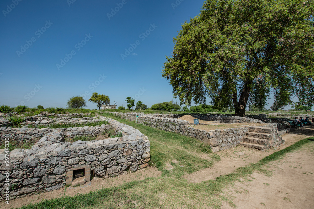 The ruin in Taxila, a world heritage site, the historic city ...