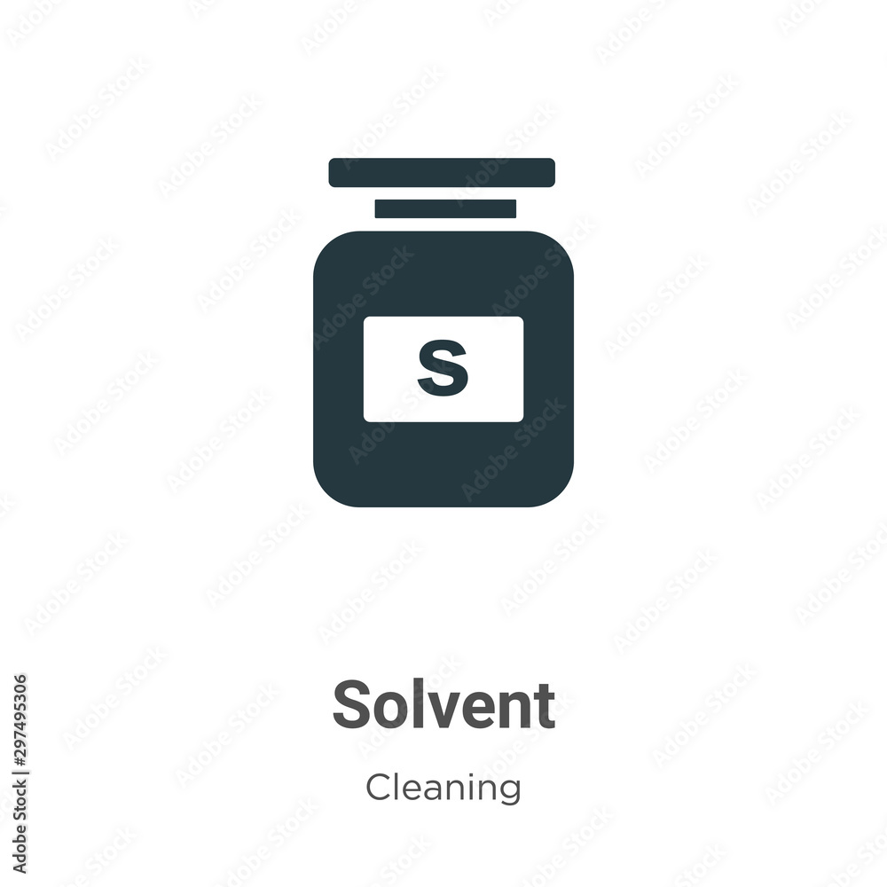Solvent vector icon on white background. Flat vector solvent icon ...