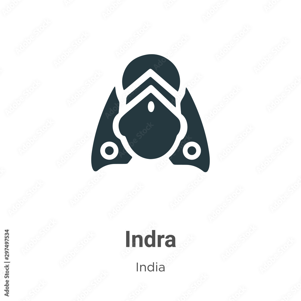 Vecteur Stock Indra vector icon on white background. Flat vector indra ...