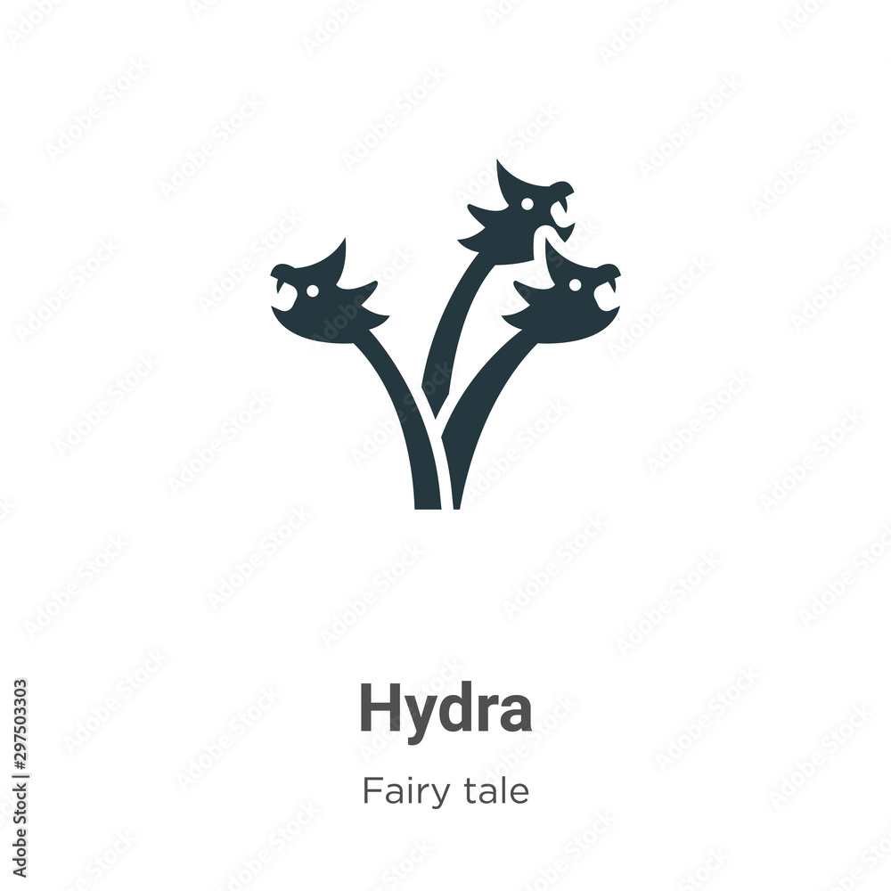 Hydra vector icon on white background. Flat vector hydra icon symbol ...