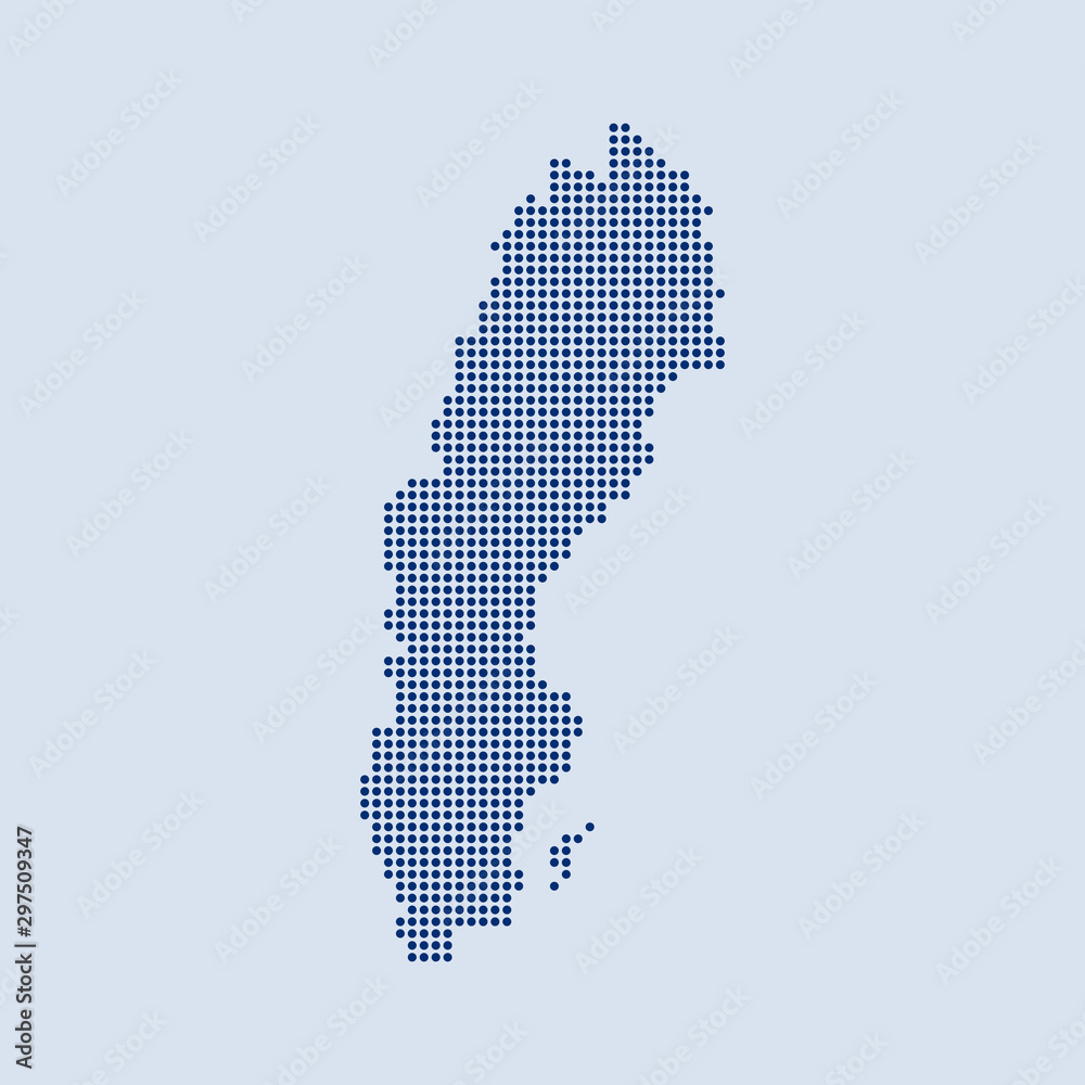 map of Sweden Stock Vector | Adobe Stock