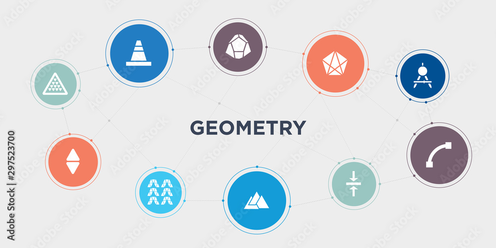 geometry 10 points circle design. triangle of triangles, triangles ...