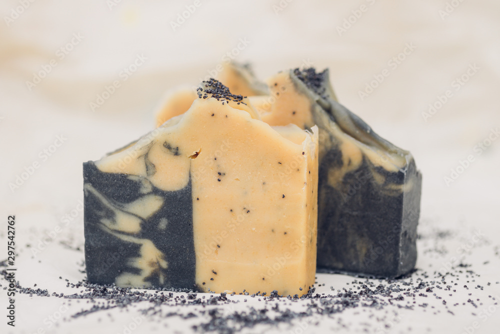 Handmade natural cold process soap Stock Photo | Adobe Stock