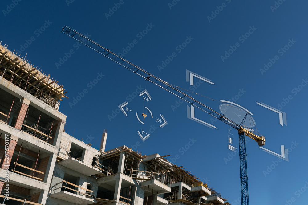 Remote-controlled unmanned crane. Digital transformation in ...