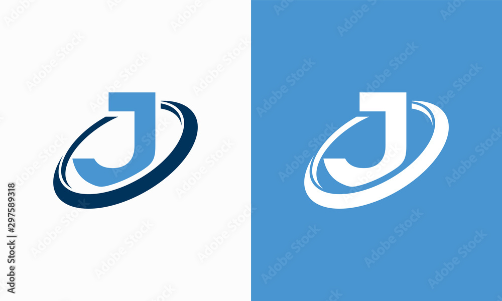 Simple Shield Letter J logo designs, J initial Shield Planet Circle ...