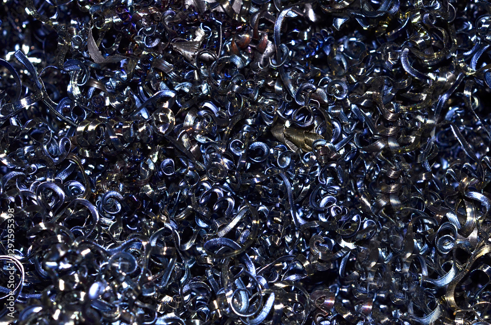 Steel scrap materials recycling. Abstract, background and texture of ...