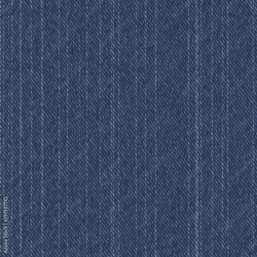 Raw Denim Blue Chambray Texture Background. Classic Work Wear Seamless ...