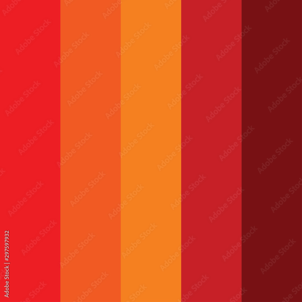 Red color palette vector illustration set Stock Vector | Adobe Stock