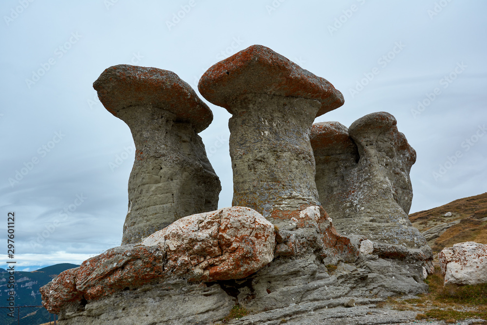 Babele Natural Monument, stone in the Bucegi Natural Park in Romania ...