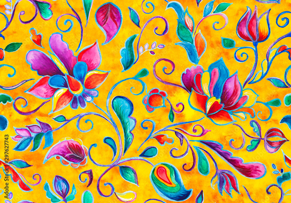 Whimsical Flower Painting