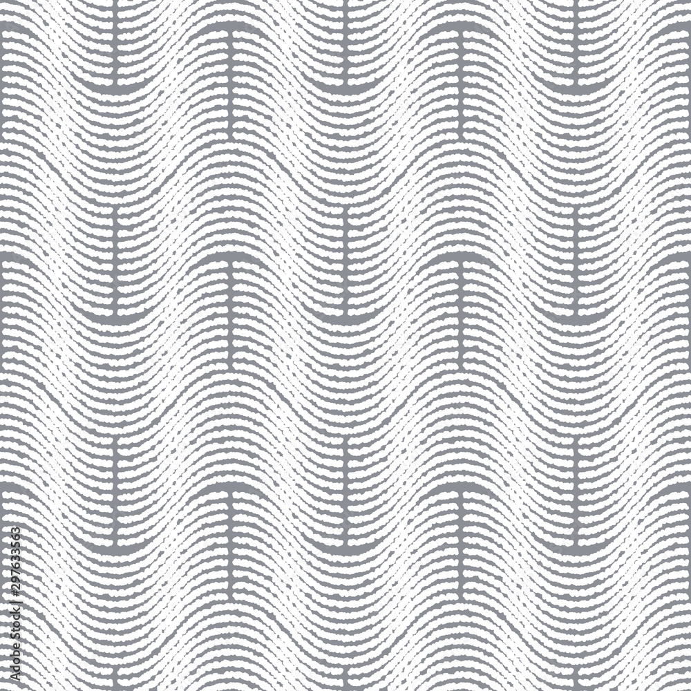 Abstract seamless pattern of geometric shapes. Wave of a sinusoidal ...