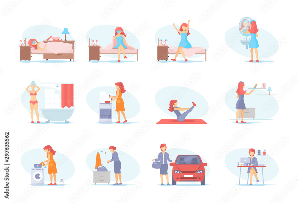 Clean Office Kitchen Cartoon