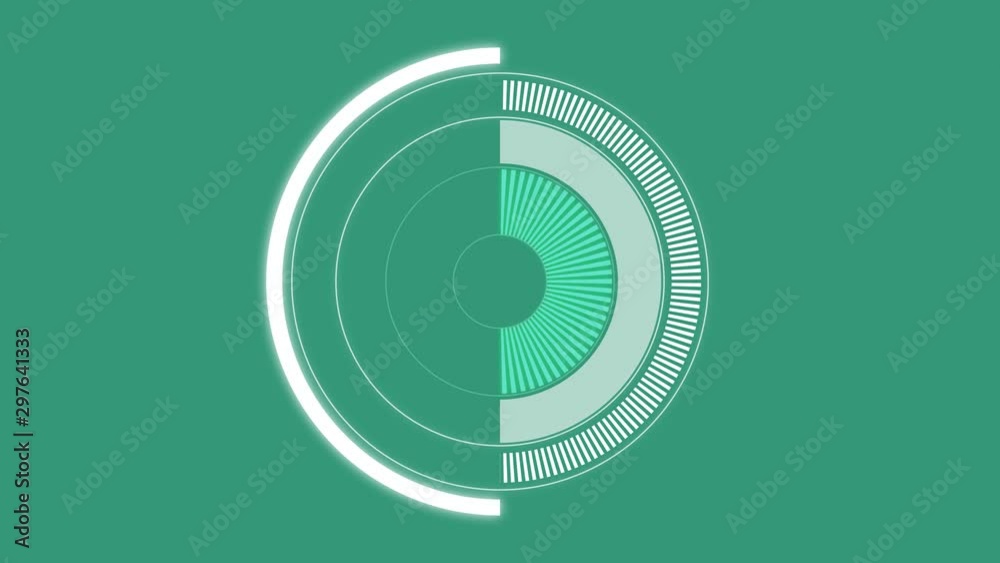 Vidéo Stock HUD element digital - pending loading screen - loop with loopable segments ...