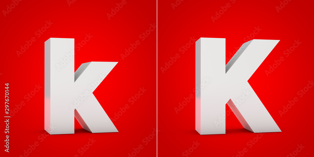 The Letter K In Red