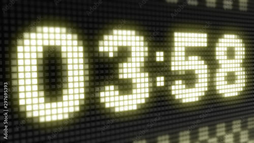 Timer. Looping footage has 4K Resolution with Encoder Prores 4444. 3D ...