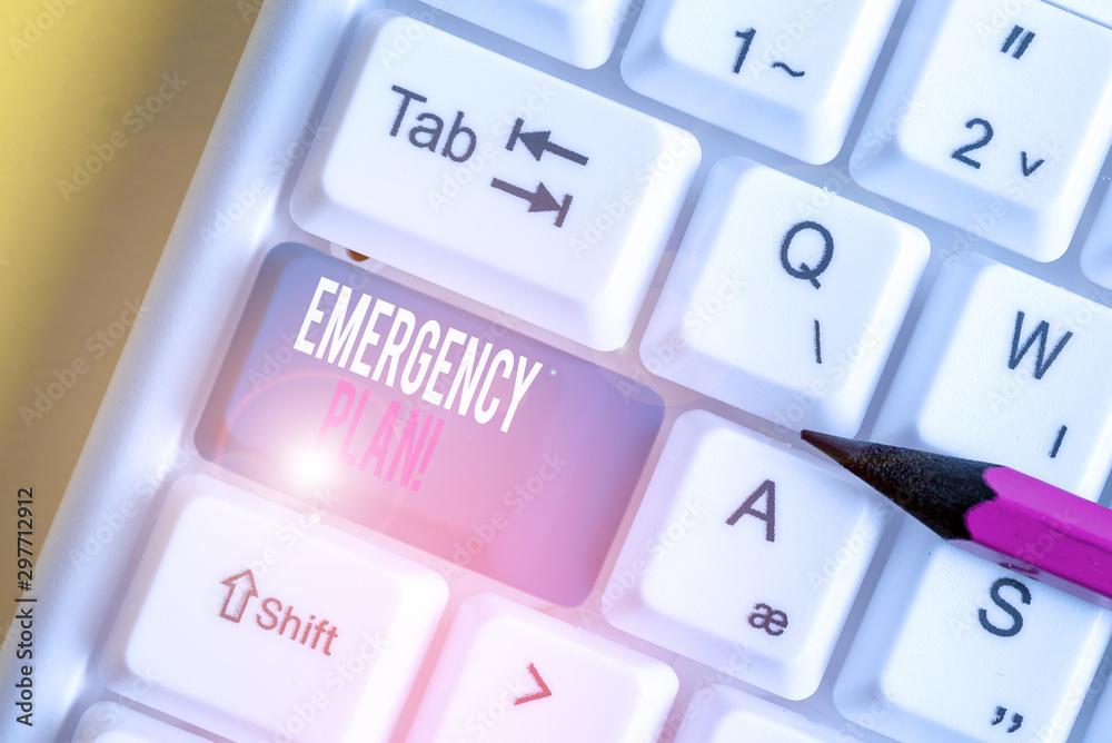 Word writing text Emergency Plan. Business photo showcasing actions ...