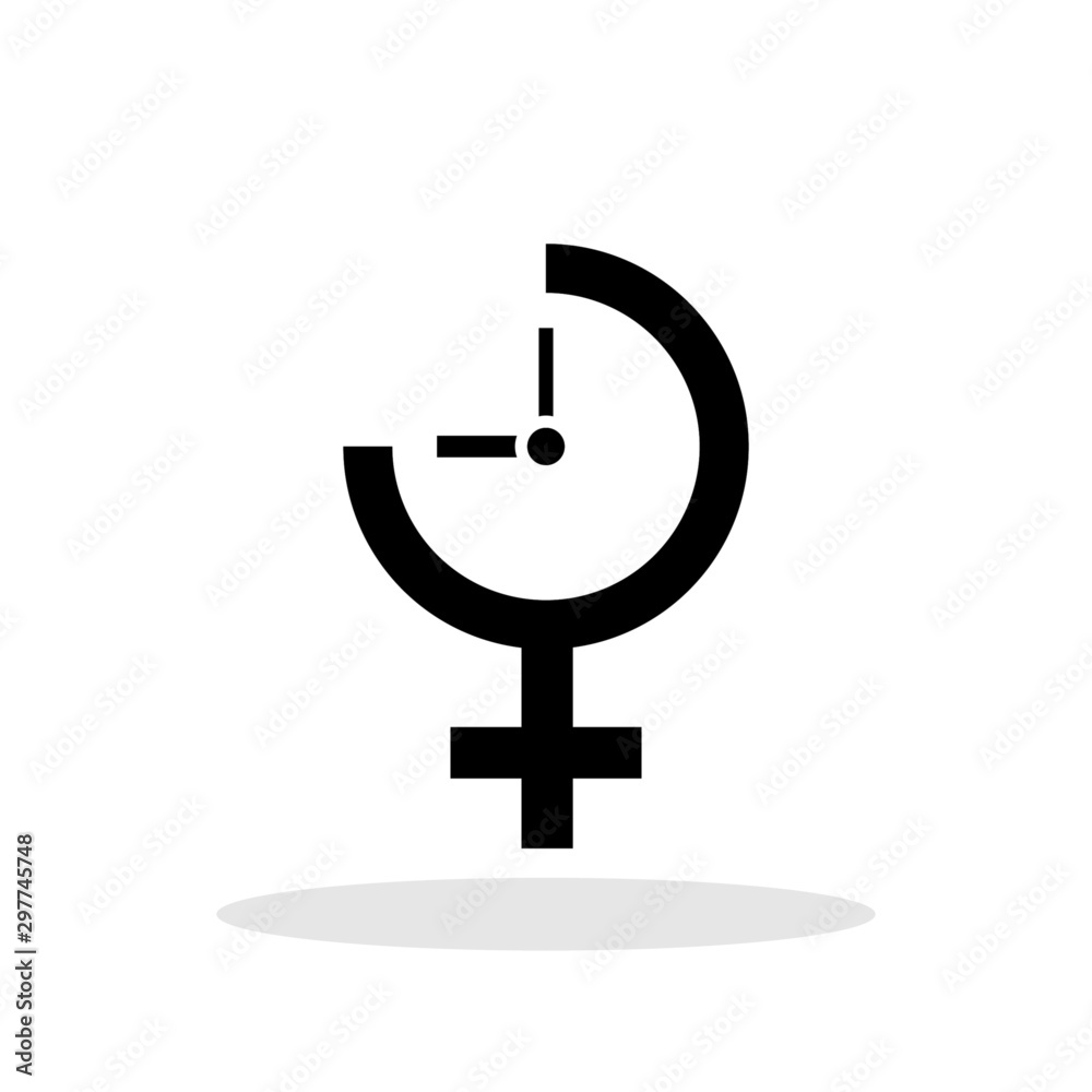 Menopause icon in flat style. Maternity symbol for your web site design ...