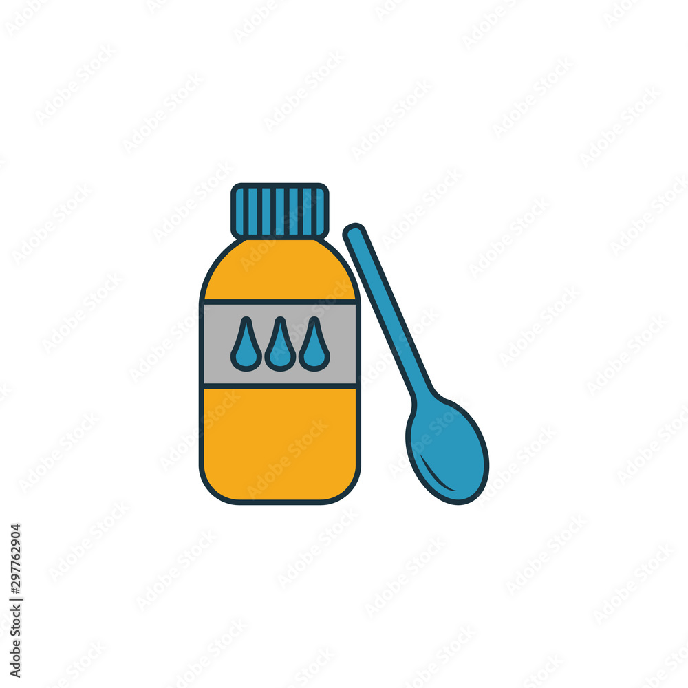 Mixture icon set. Four elements in diferent styles from medicine icons ...