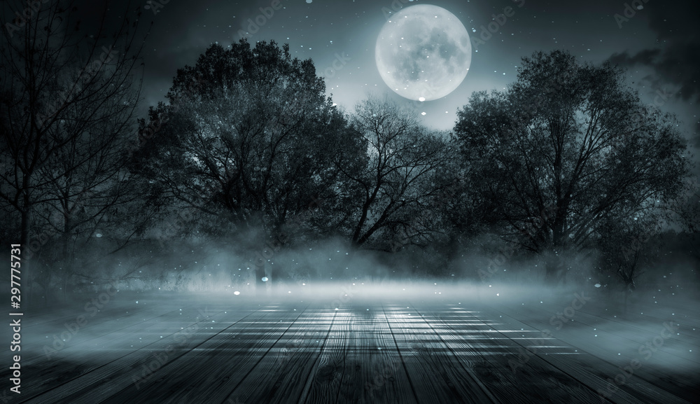 Dark Moonlight Background