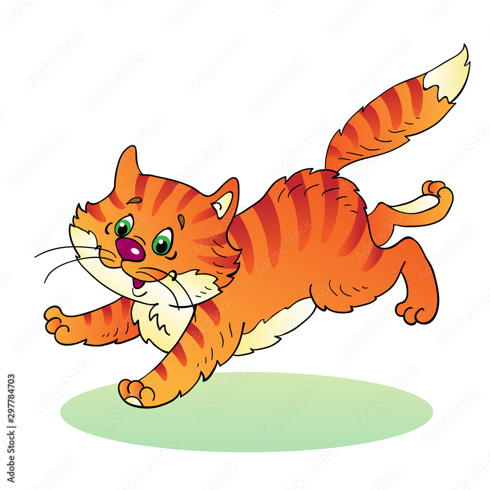 Red Cat Clipart