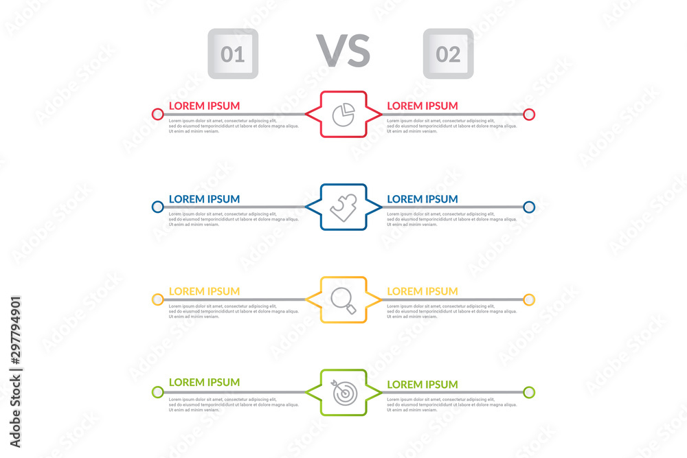infographic flow chart design . business infographic concept for ...